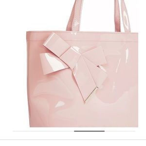 Ted Baker London | Bags | Ted Baker Light Pink Icon Large Knot Bow Tote ...